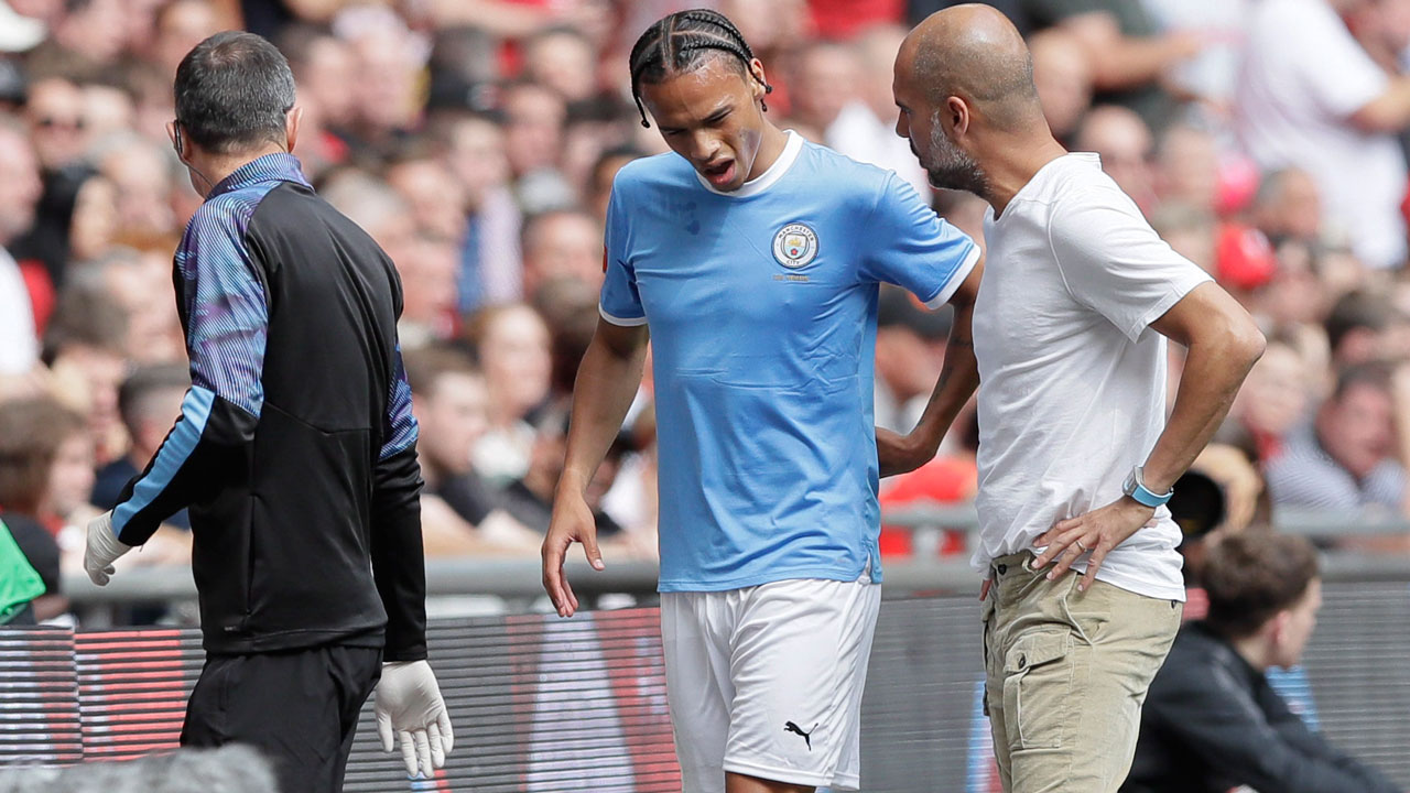 Man City winger Sane to undergo surgery on ligament damage
