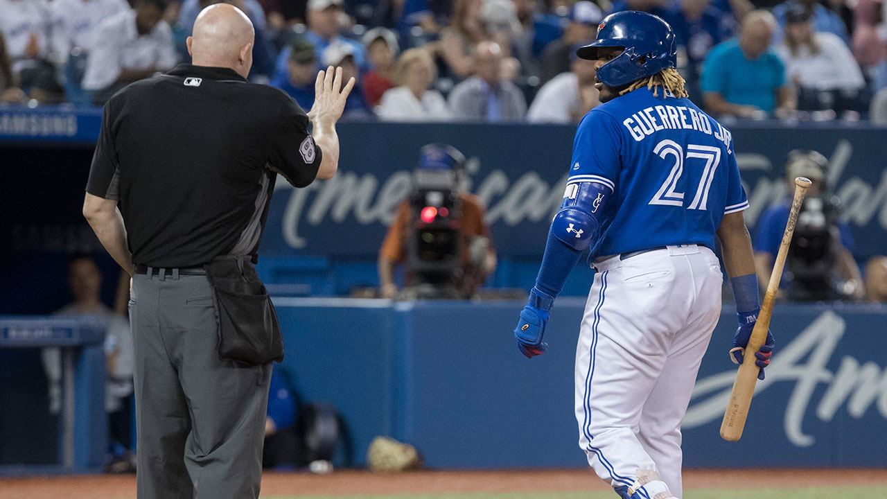Blue Jays hope Guerrero Jr. learns to control emotions after 1st ejection