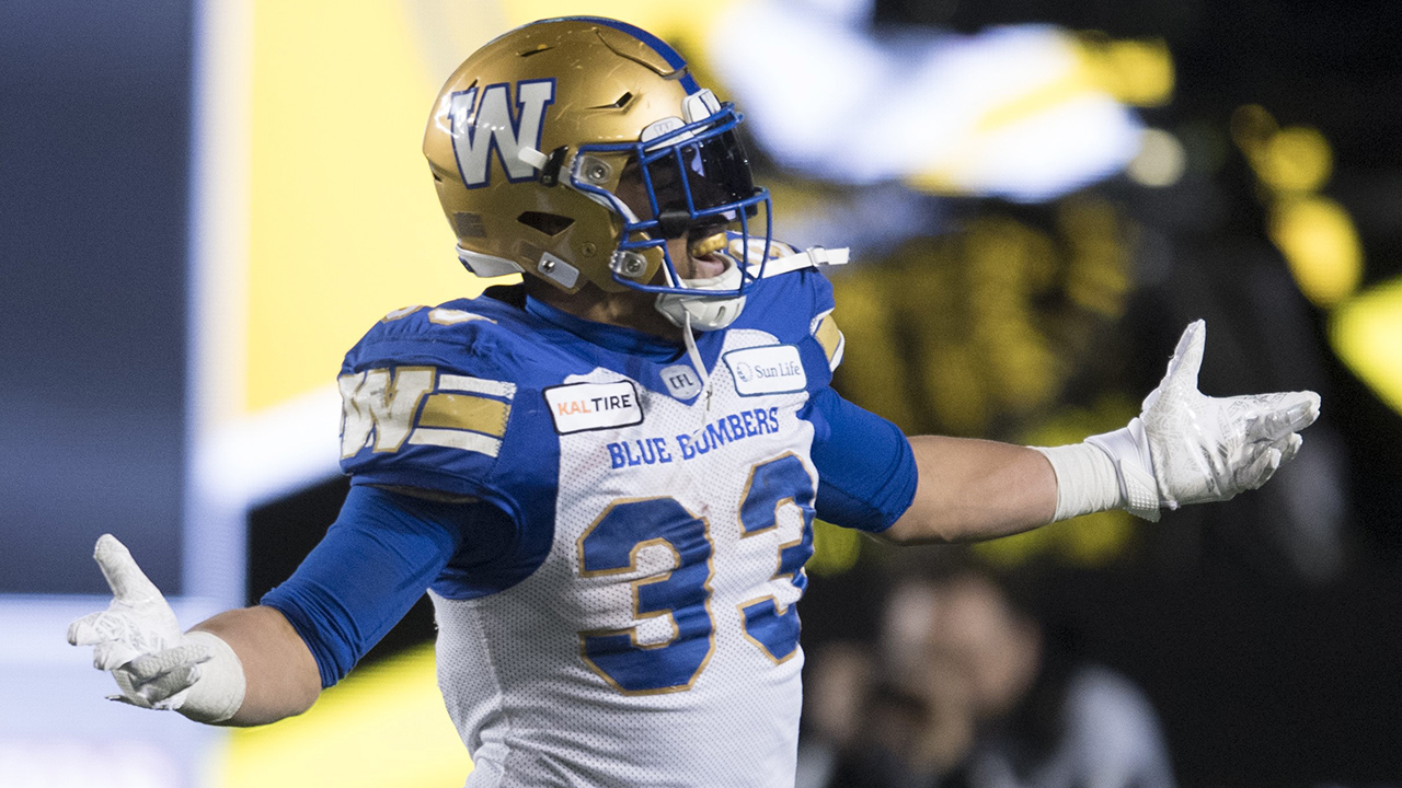 Blue Bombers’ Andrew Harris becomes first to win Grey Cup MOP, MOC