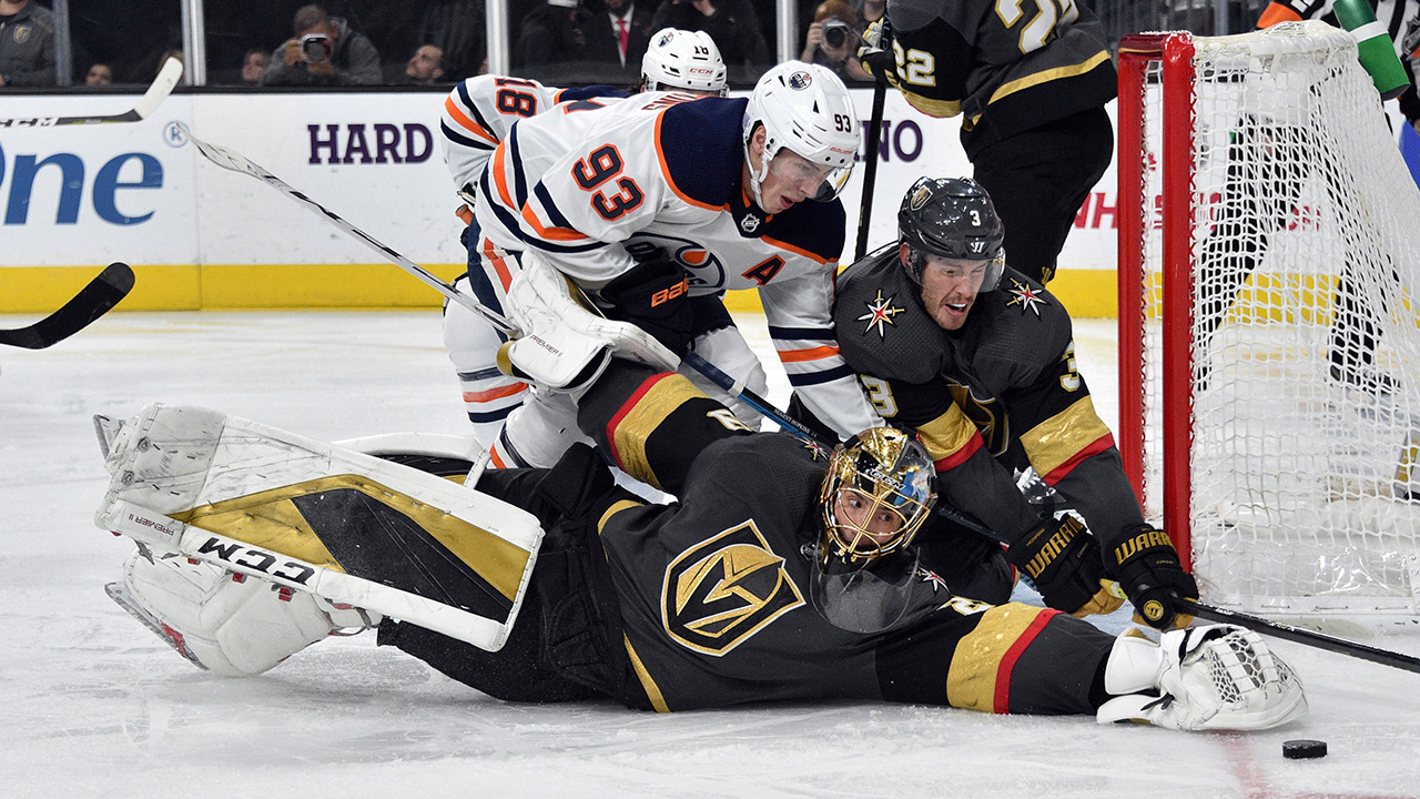 Oilers rebound from loss with playoff-style win over Golden Knights