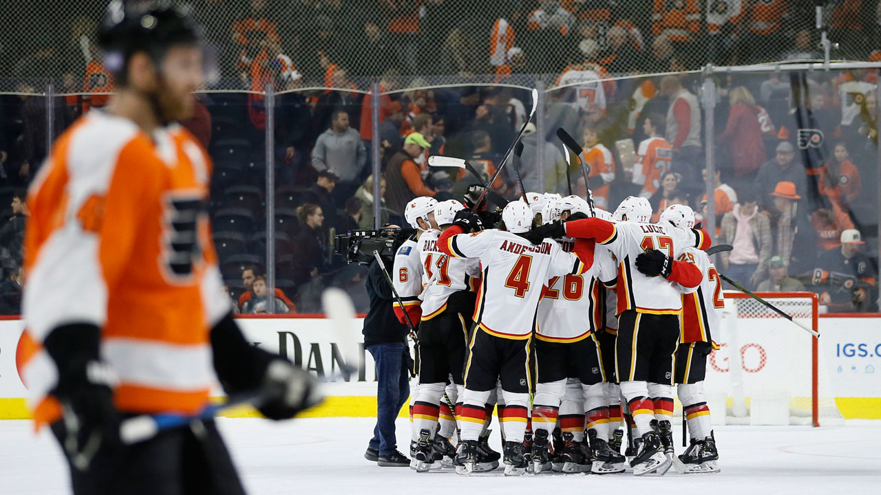 Tkachuk’s shootout goal helps Flames top Flyers, end skid