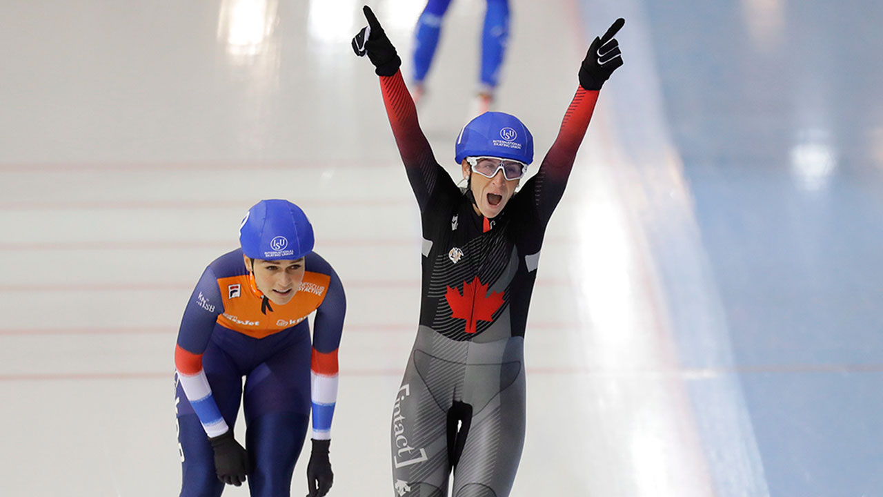 Ottawa’s Ivanie Blondin wins mass start gold at speedskating World Cup