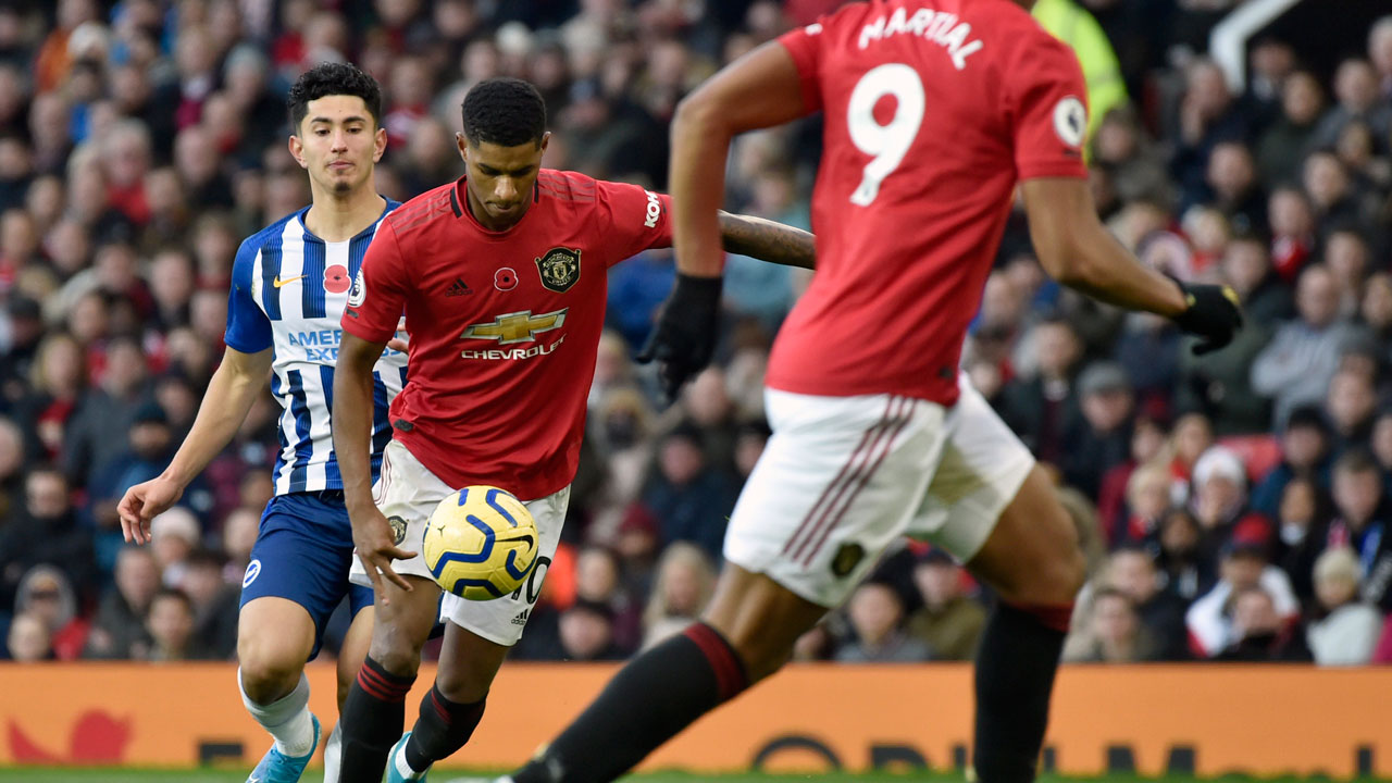Manchester United beats Brighton in Premier League action