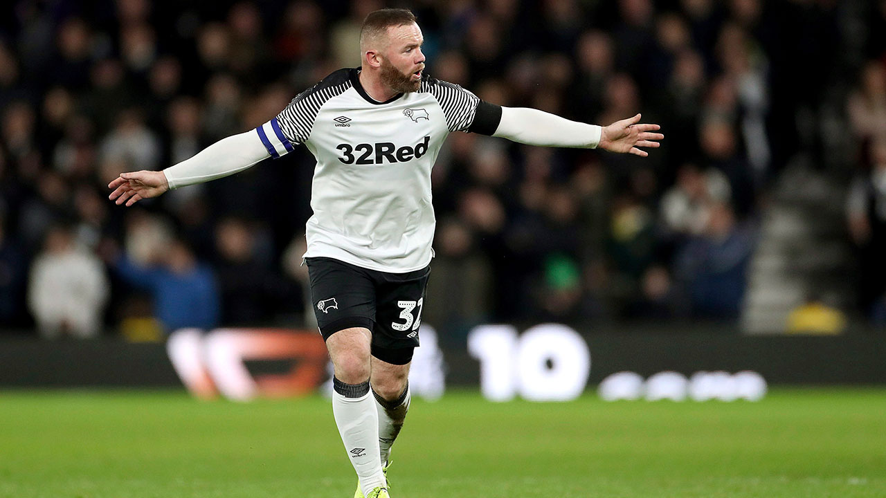 Rooney makes winning debut for Derby in England’s second tier