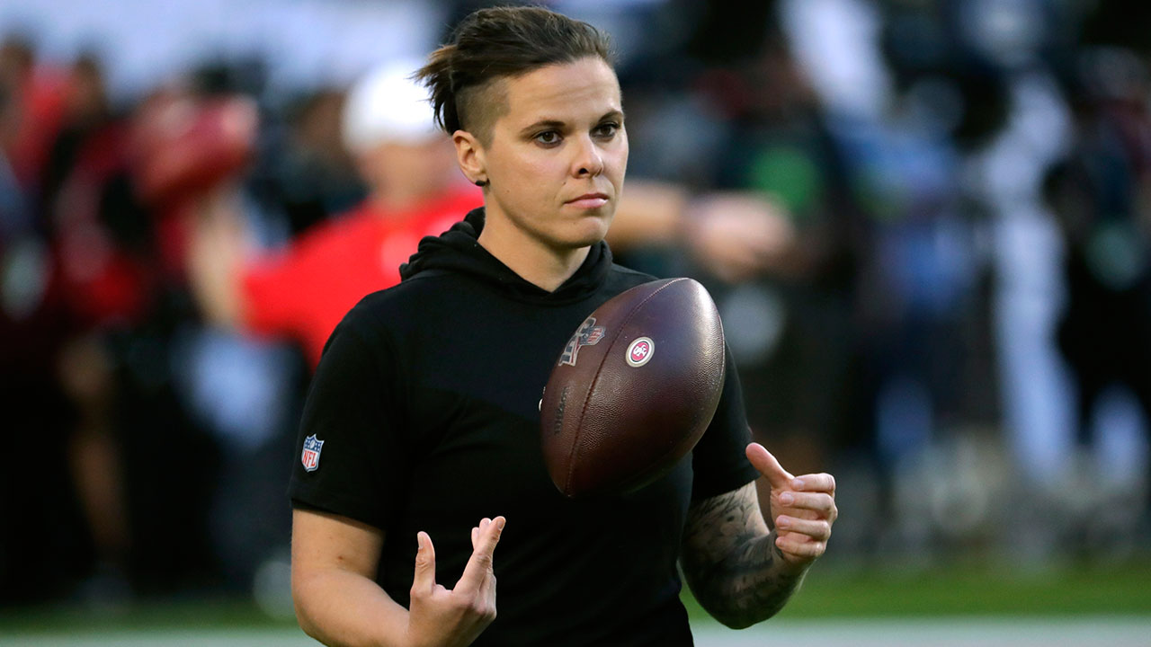 Katie Sowers makes history as first woman to coach in Super Bowl