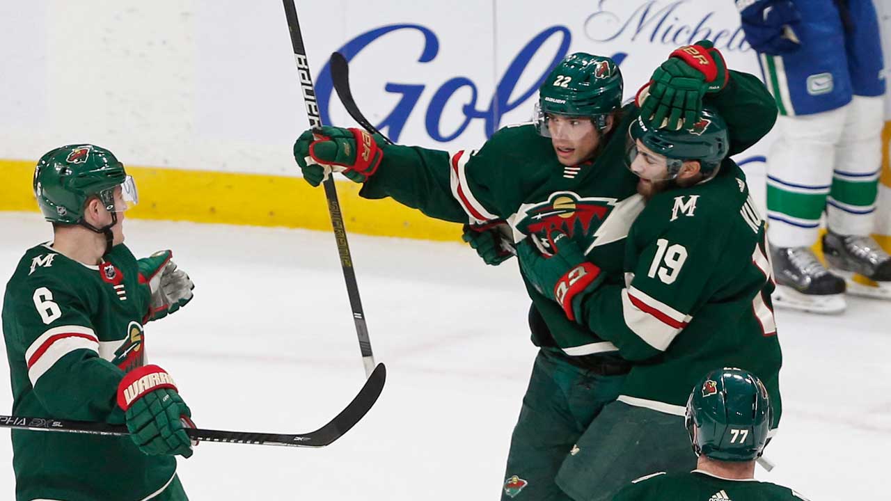 Wild score three goals in first period in victory over Canucks
