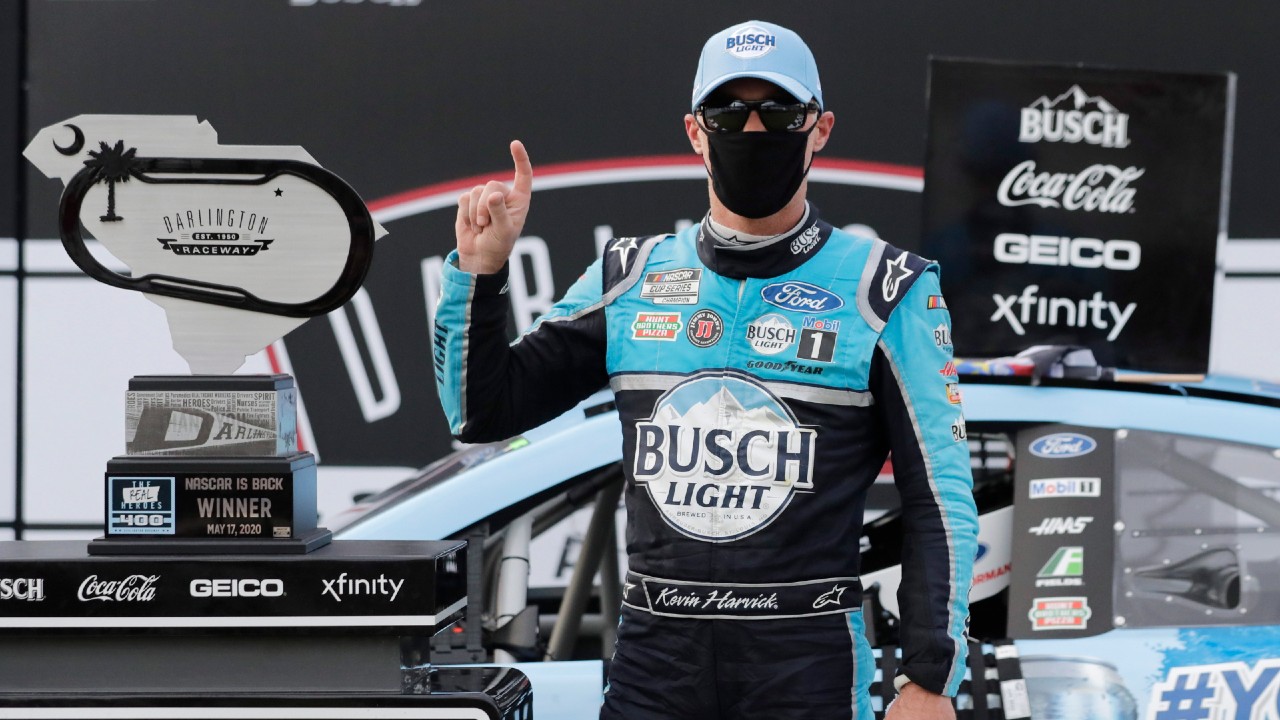Kevin Harvick wins at Darlington as NASCAR returns to racing