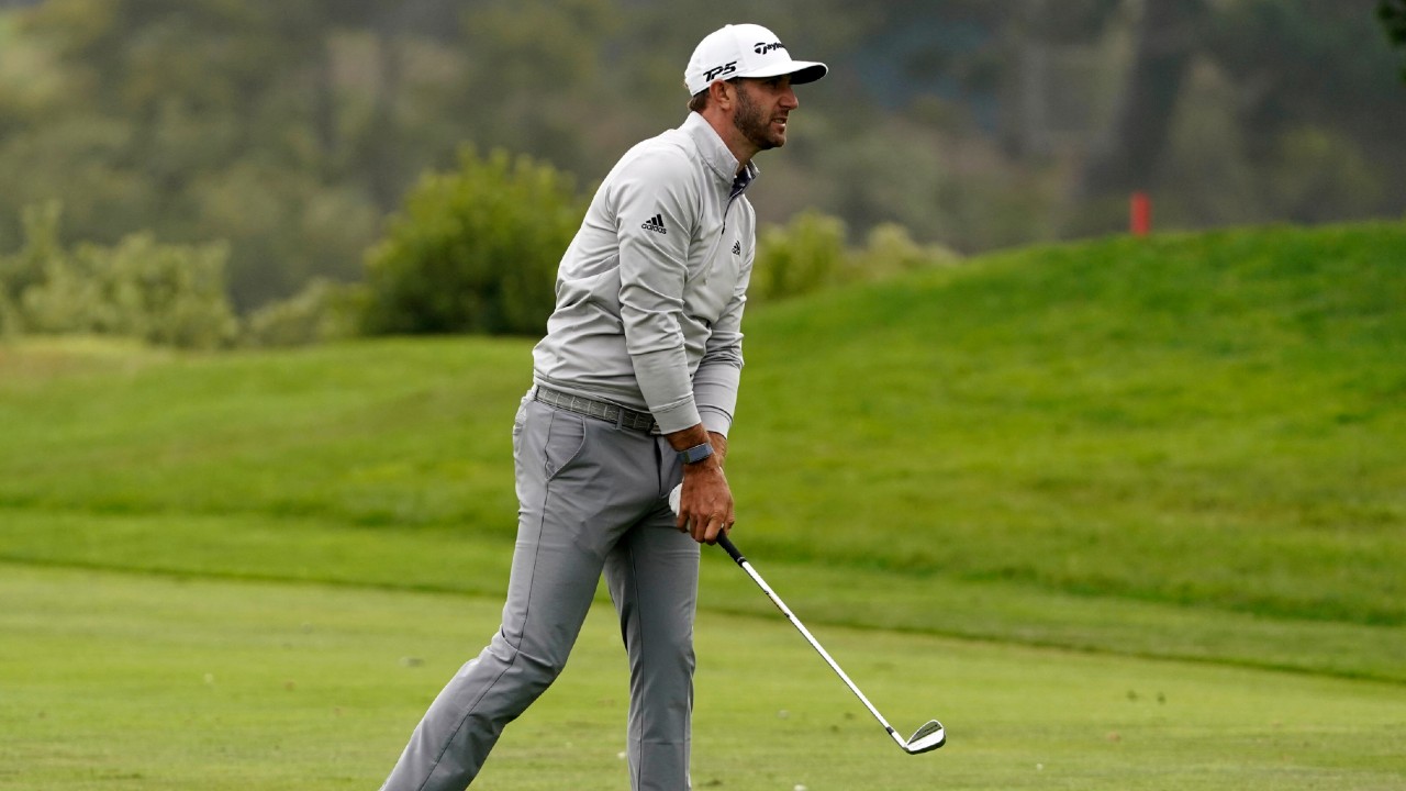 Dustin Johnson emerges from a pack to lead PGA Championship