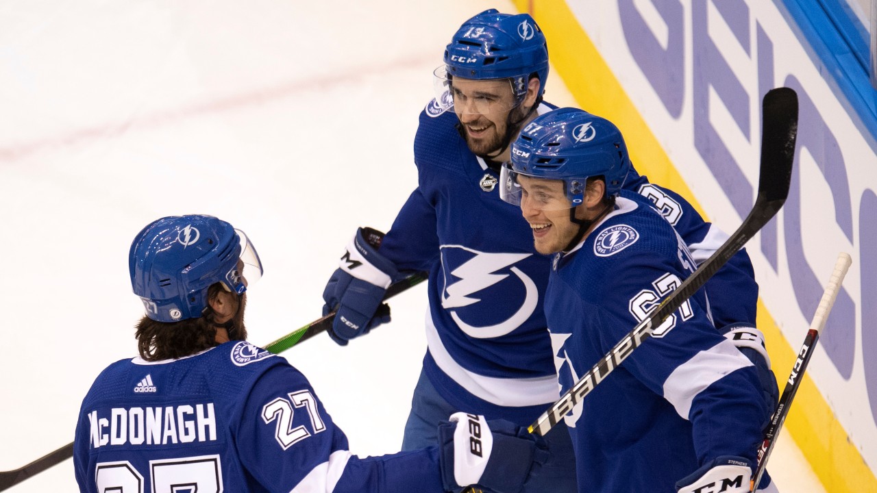 Kucherov, Lightning beat Capitals in East round-robin play