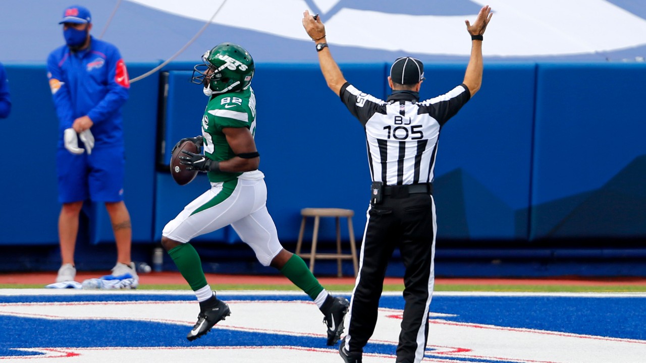 Jets WRs Crowder, Perriman and RT Fant out vs. Colts