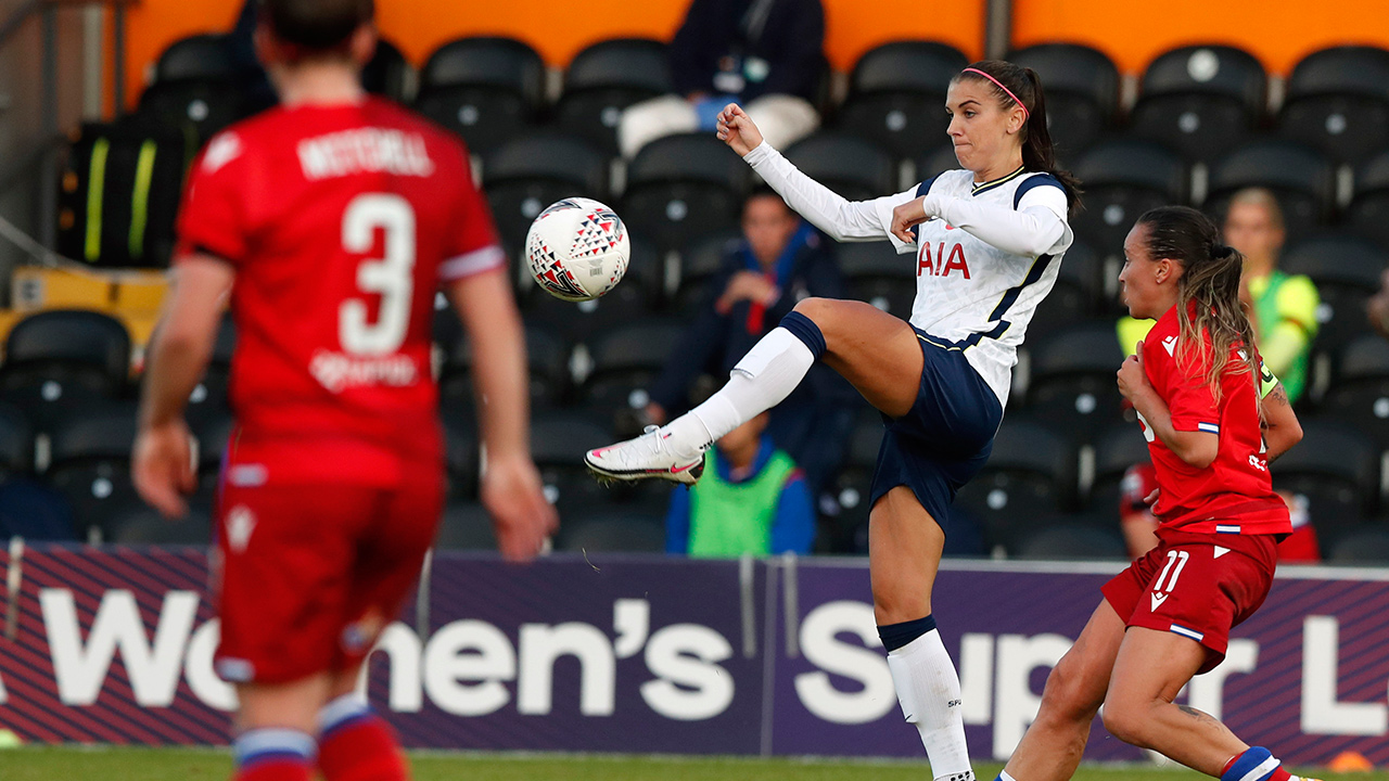 Alex Morgan makes Tottenham debut in draw vs. Reading
