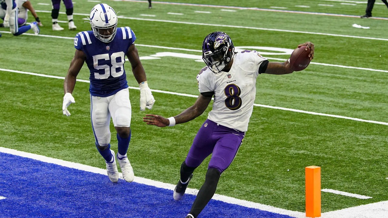 Ravens set NFL record for 20-point games with win over Colts - Sportsnet.ca