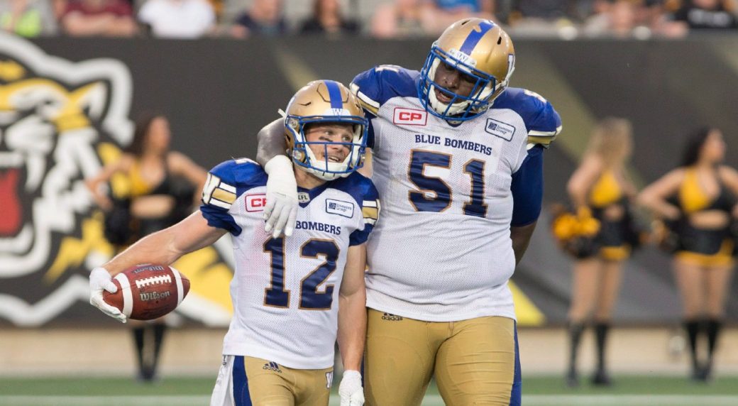 Veteran offensive lineman Jemarcus Hardrick staying with Bombers