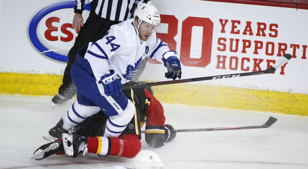 Morgan Rielly's three assists lift Maple Leafs to win over Flames