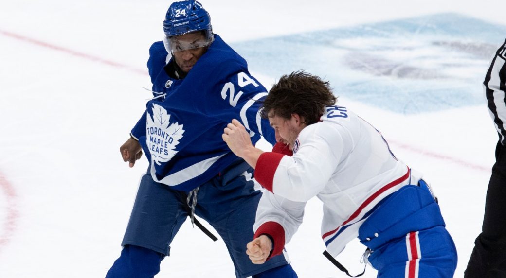 Maple Leafs' Wayne Simmonds will punch your head off and thank you later