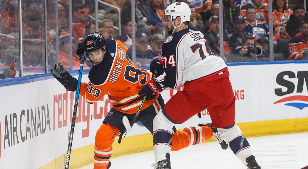 Oilers sign Devin Shore to two-way contract, place him on waivers