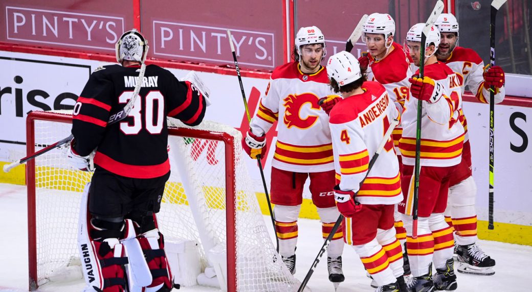 Senators have three-game winning streak snapped by Flames