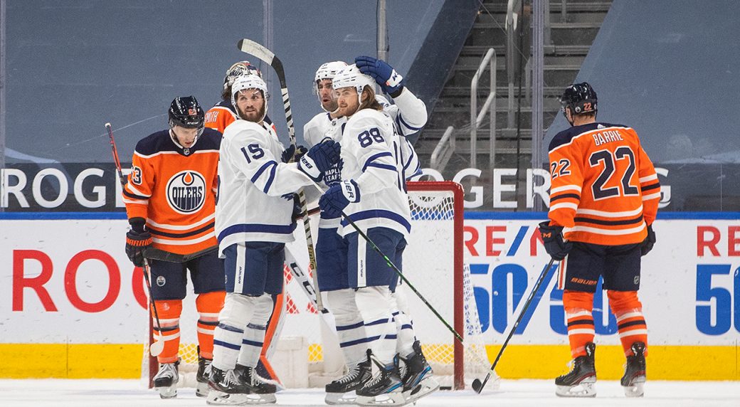 Oilers face sobering reality at hands of Maple Leafs after hard week