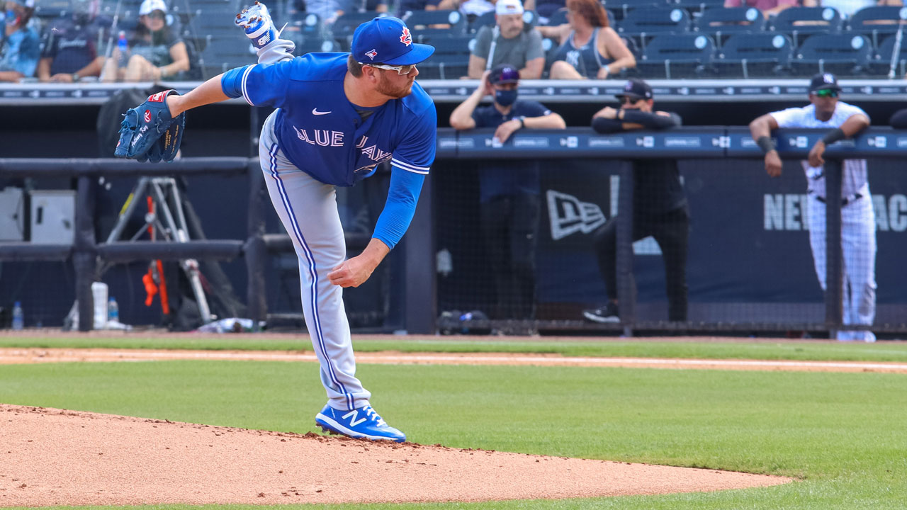 Blue Jays' Anthony Kay 'fine now' after taking comebacker off leg ...