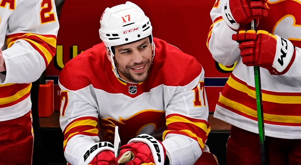 Flames' Lucic turns back clock with complete performance in 1,000th game