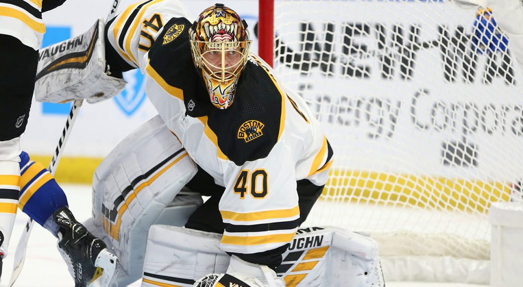 Tuukka Rask joins Bruins at practice with Linus Ullmark still sidelined