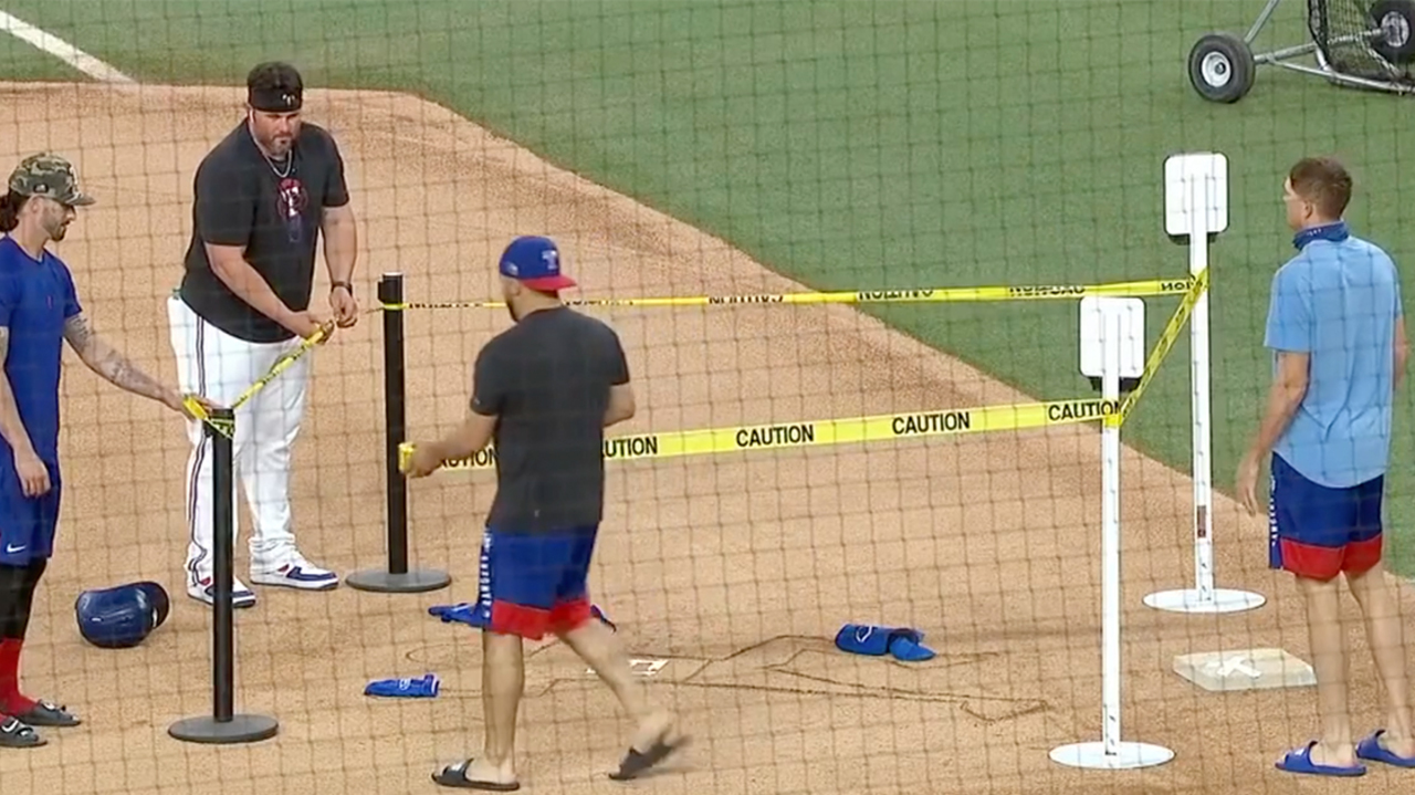 [Toscano] The Braves’ starting infield is doing fielding drills ...