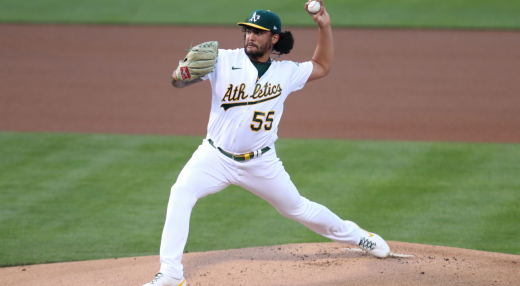 Manaea loses no-hit bid, Athletics win on second big hit by Brown
