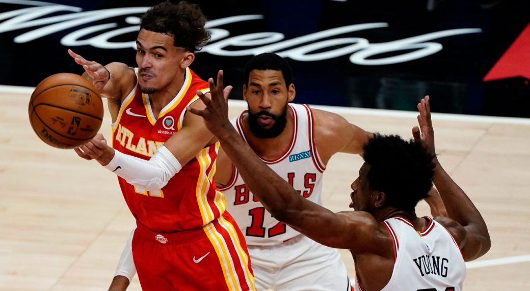 Young scores 33, Capela has double-double, Hawks beat Bulls
