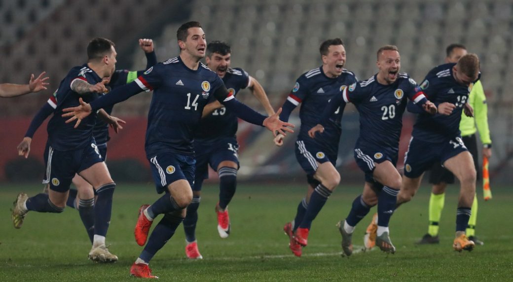 Scotland's players to take a knee before game vs. England at Euro 2020