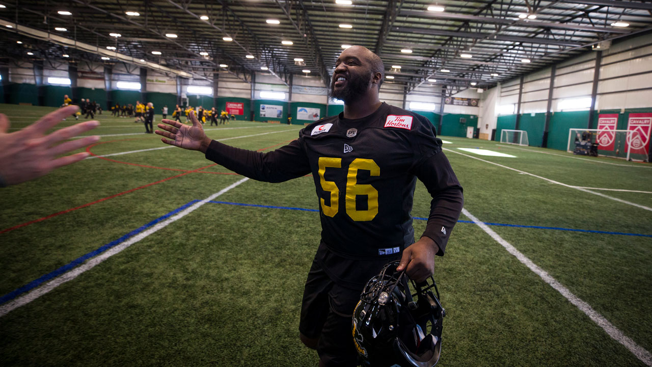 Davis happy to finally be on field with Tiger-Cats after quarantine delay