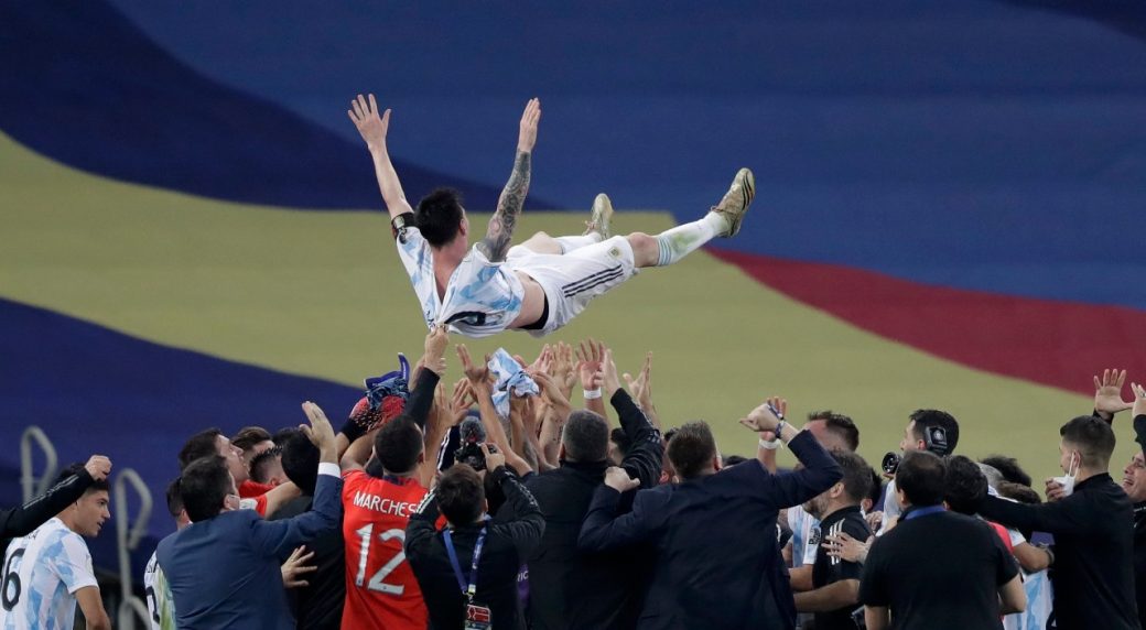 Messi claims first international trophy as Argentina wins Copa America ...