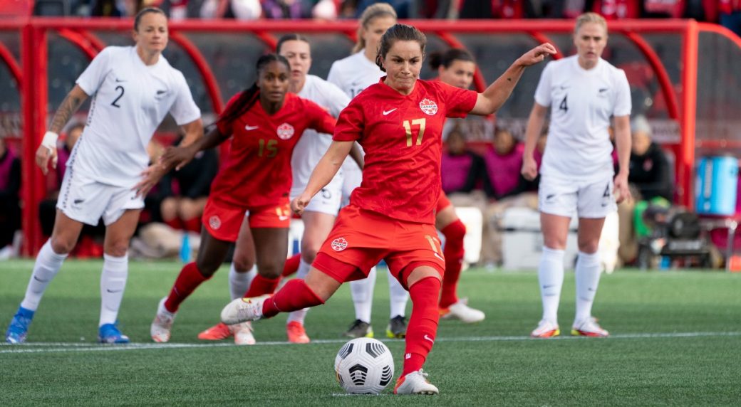 Christine Sinclair scores goal No. 188 as Canada wins homecoming game