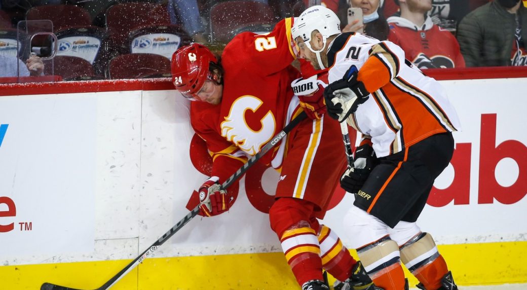 Flames drop home opener, falling to Ducks in overtime