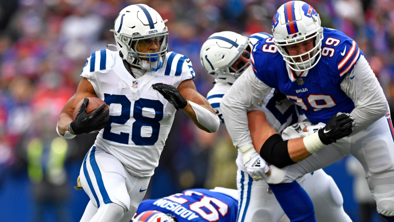 Taylor runs up the score with five TDs as Colts humble Bills - Sportsnet.ca