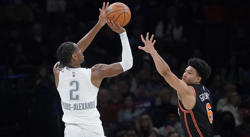 Gilgeous-Alexander scores 23 as Thunder topple Knicks