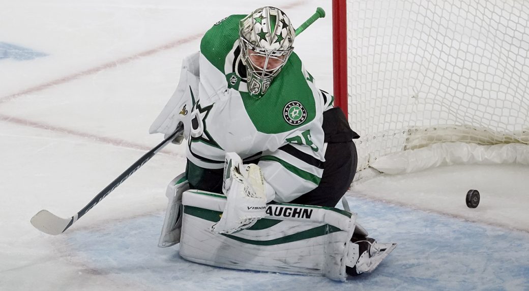 Stars place veteran goaltender Anton Khudobin on waivers