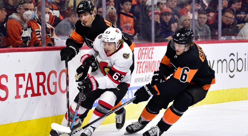 Sanheim leads Flyers to overtime victory over Senators