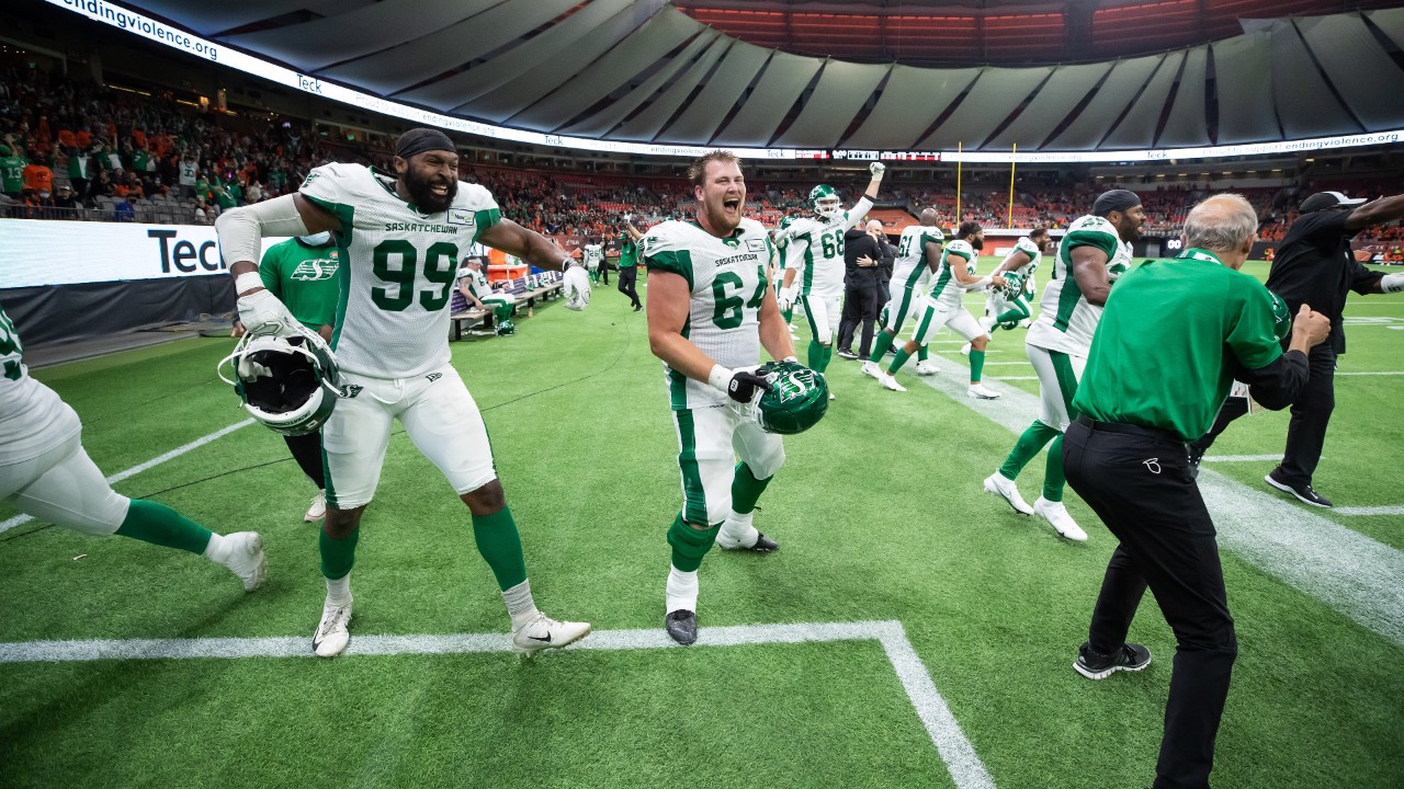 Roughriders re-sign offensive linemen Evan Johnson and Logan Ferland ...