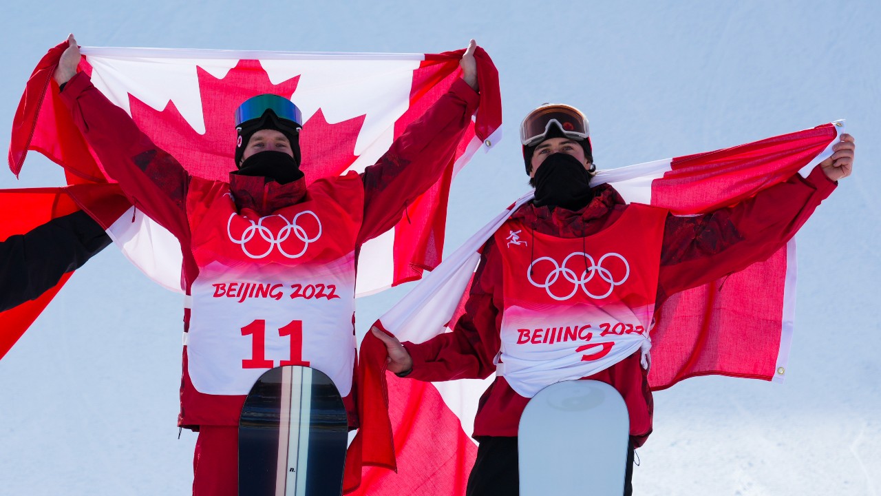 Olympic Snowboard Cartoon