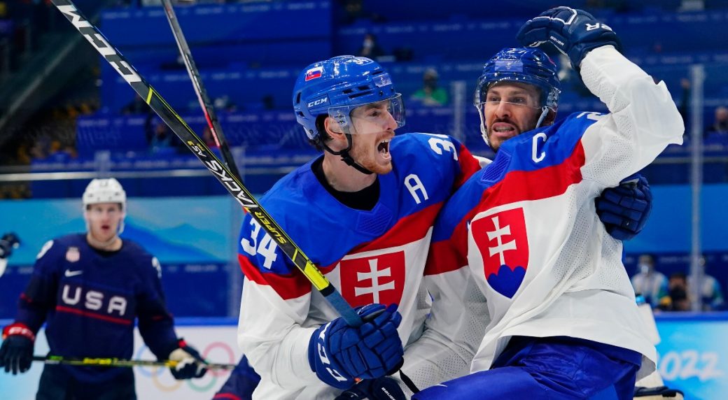 Slovakia to face Finland, Sweden to meet Russians in men's hockey semis