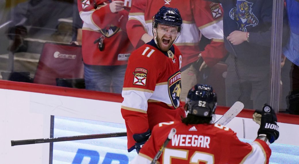Huberdeau, Lomberg score twice to lead Panthers over Canadiens