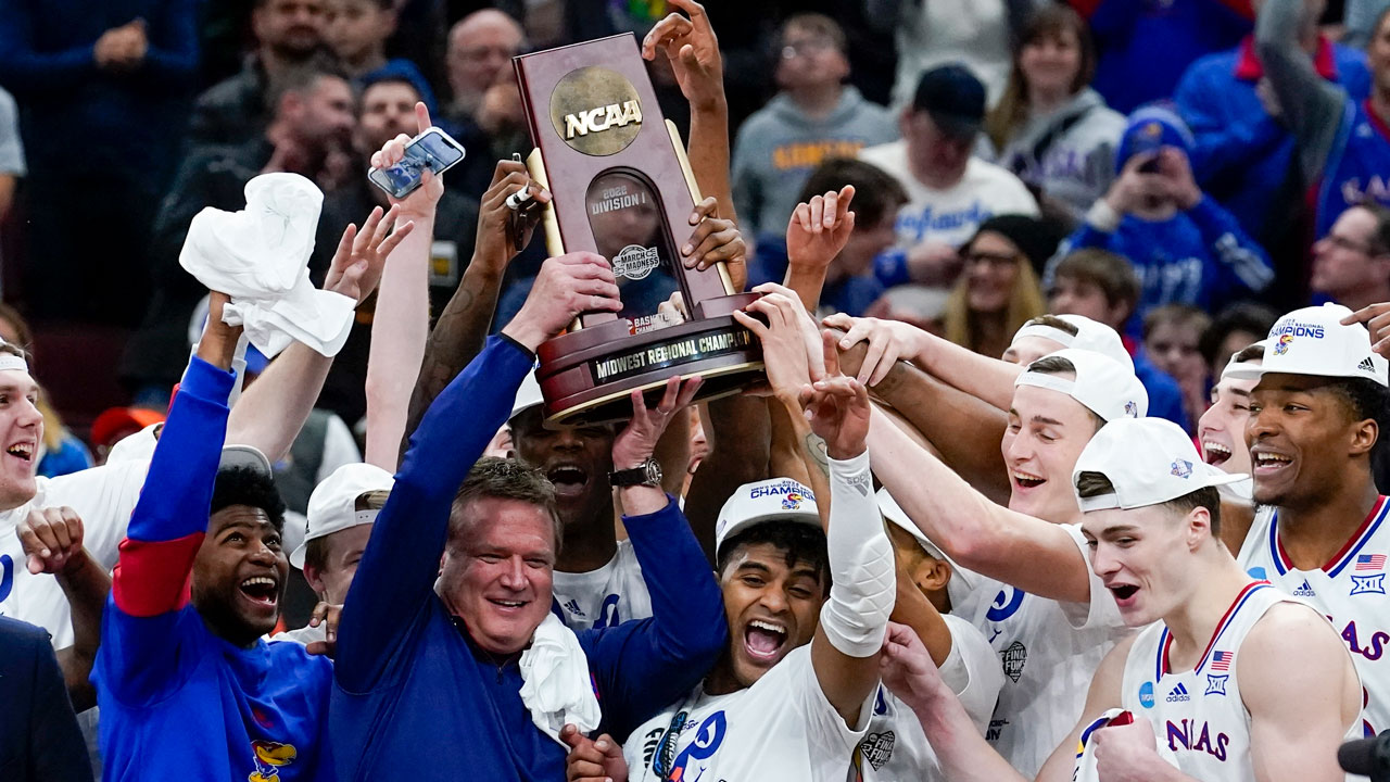 Kansas Jayhawks flying high to Final Four as under-the-radar No. 1 seed ...