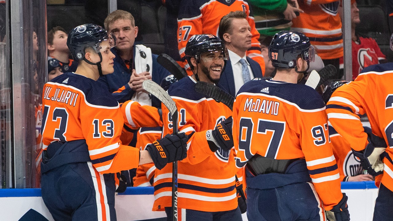 Red-hot Oilers extend win streak to five after downing Devils
