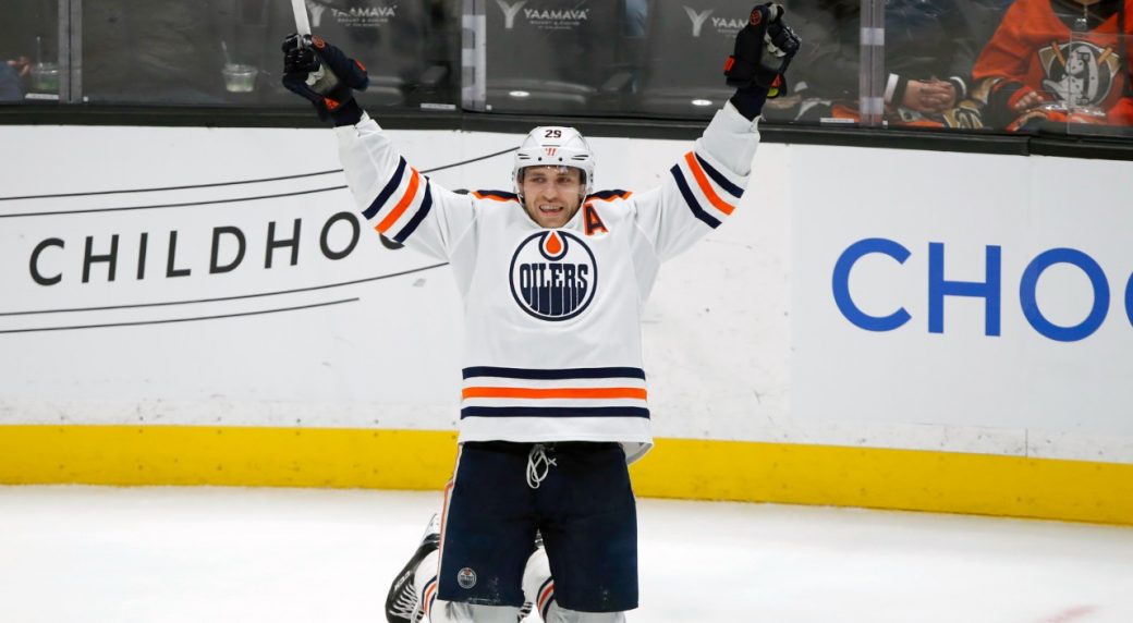 Draisaitl reaches 50-goal and 100-point marks as Oilers down Ducks