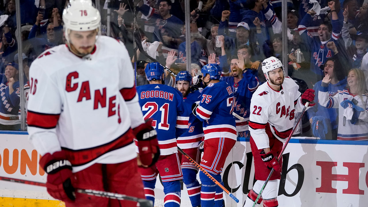 Rangers take advantage of Hurricanes' road struggles to set up pivotal ...