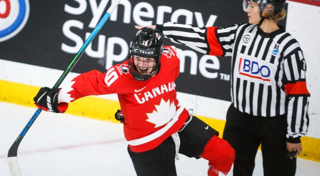 Canada's Poulin, Fillier each score four goals in world warmup win over ...