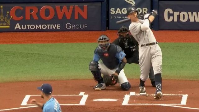 Judge cranks 53rd homer as Yankees avoid 3-game sweep to Rays
