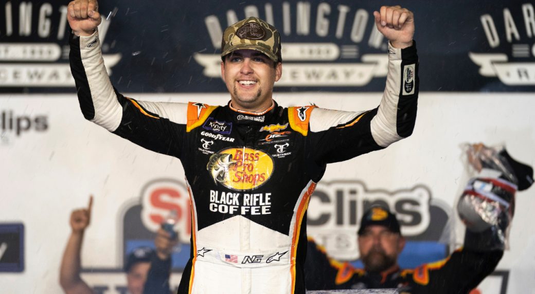 Gragson takes rain-delayed Xfinity event at Darlington