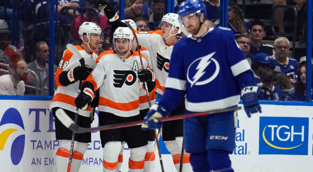 NHL Roundup: Flyers beat Lightning for 3rd comeback win in a row