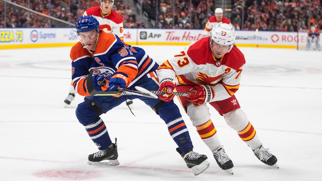 Oilers' top shooters a bit slow out of the starting gate vs. Flames ...